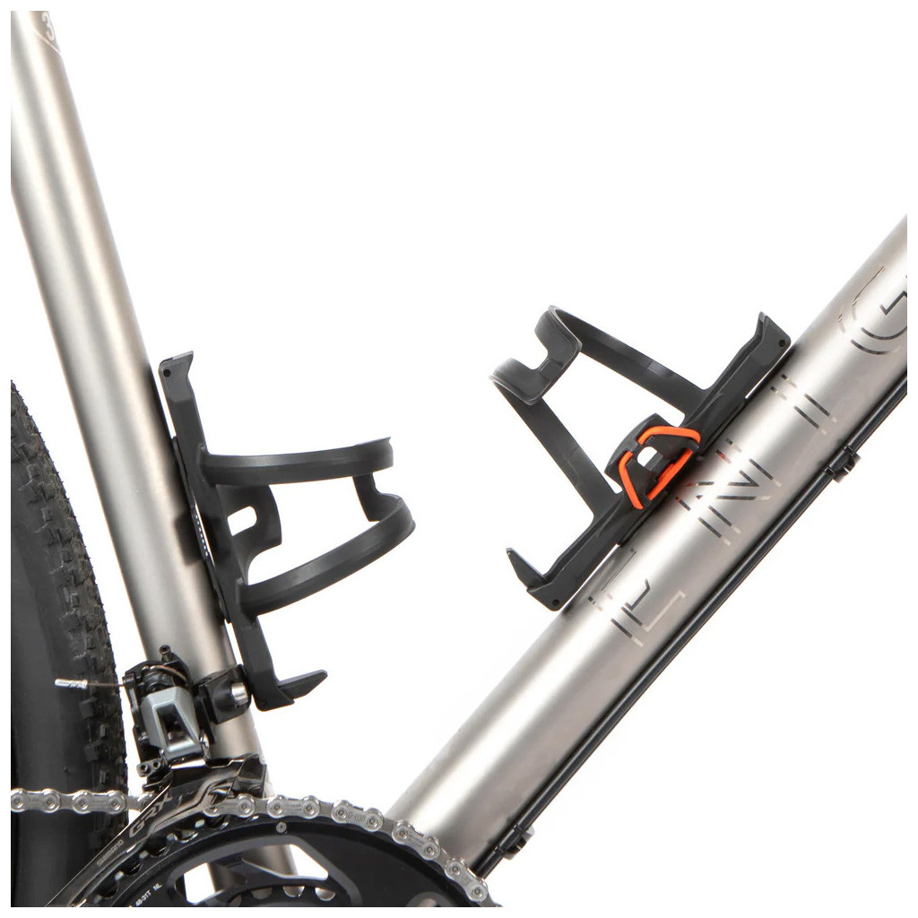 Porta-bidón Restrap Side Release Bottle Cage con bucle de retención de goma