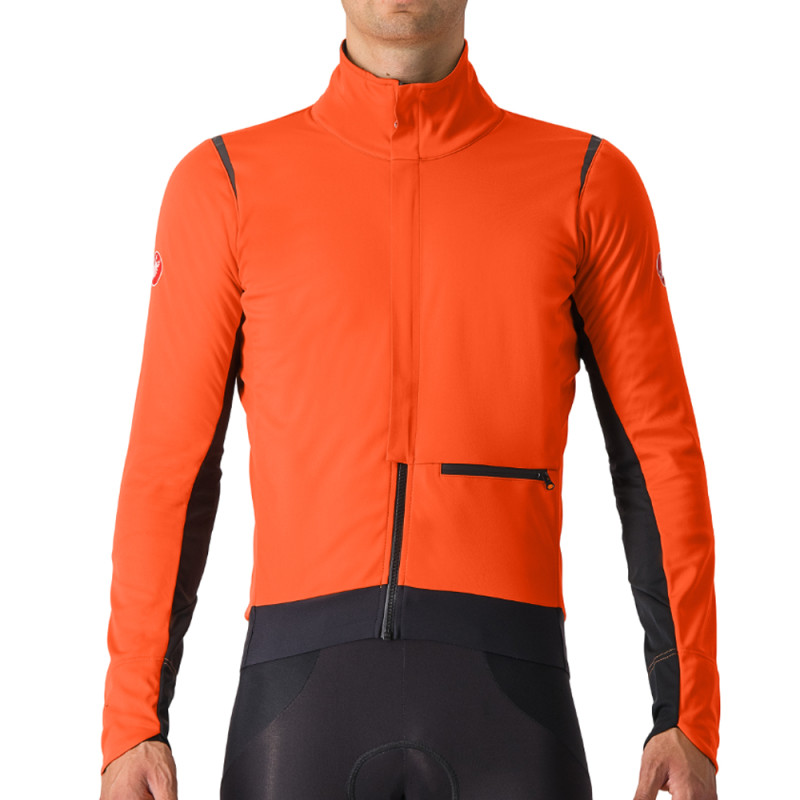 Chaqueta invierno Castelli Alpha Doppio RoS Naranja - Tejido GORE-TEX ...