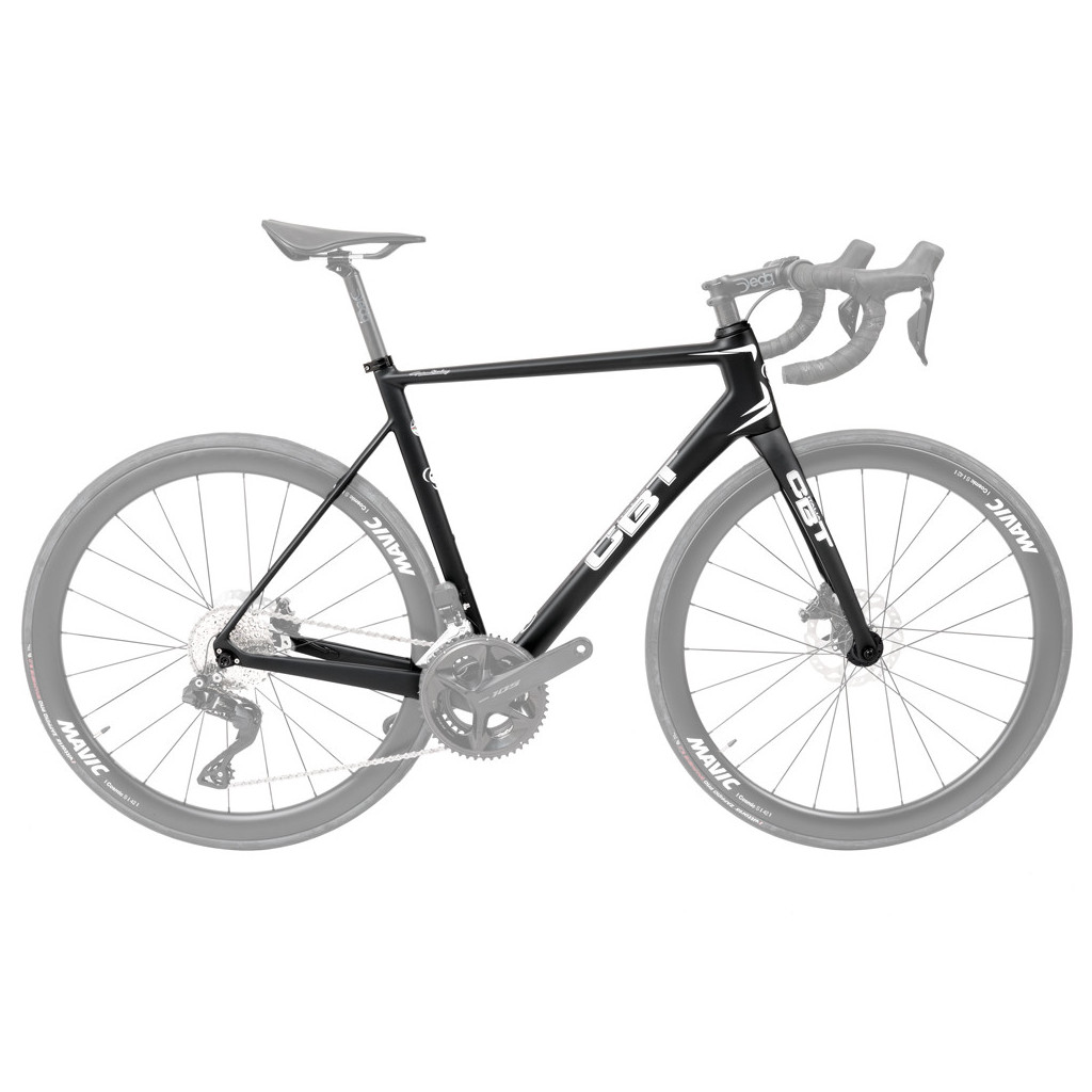 Kit cuadro CBT Italia Necer Plus Disc Black - Carbono monocasco T700 3K HM