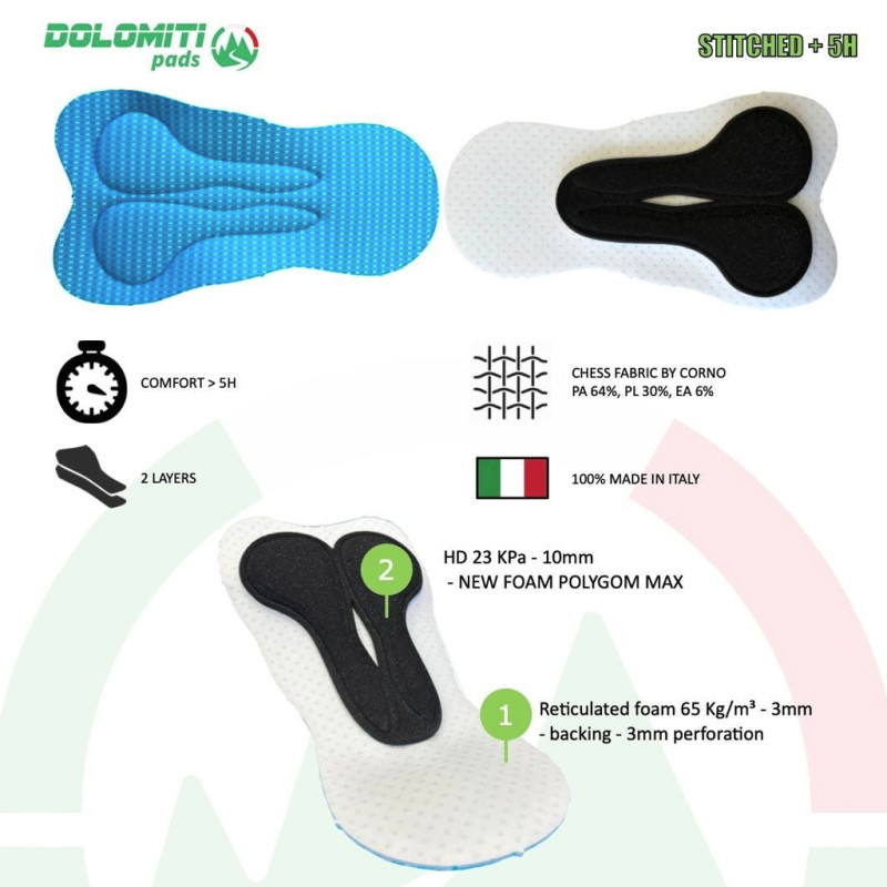 Cuissard vélo long homme AARCO Pro