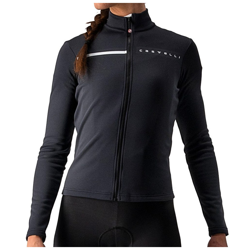 Maillot manga larga mujer Castelli Sinergia 2 2024 - cremallera completa y bolsillos traseros