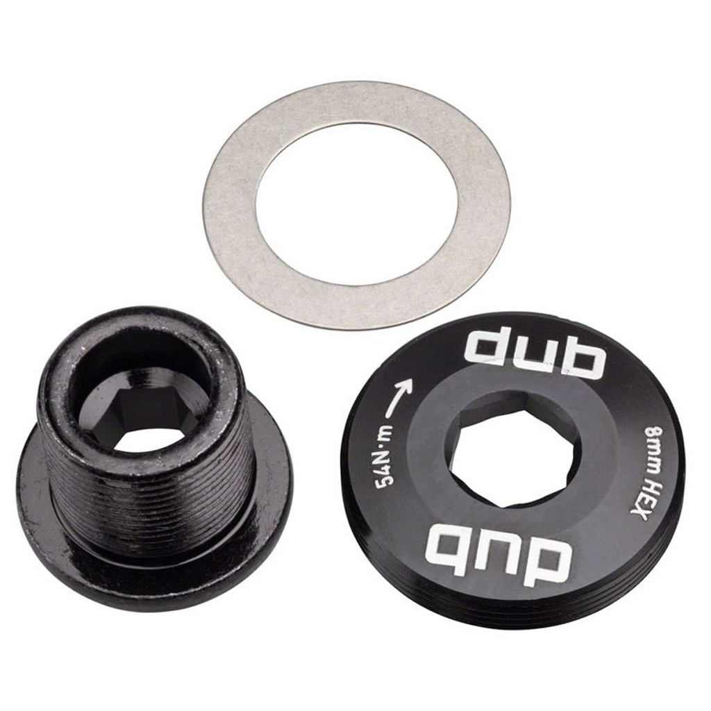Kit tornillo de biela SRAM autoextraíble M18/M30 DUB Acero en color Negro